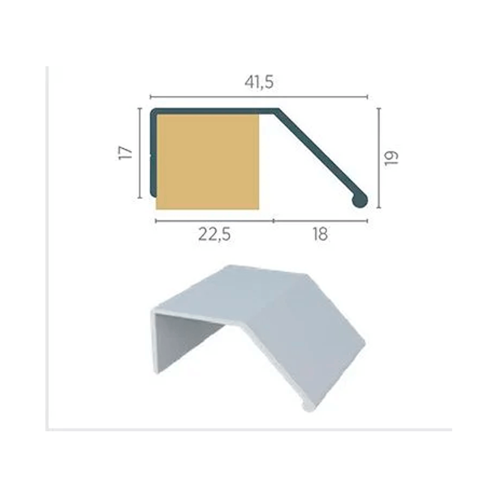 PERFIL PUXADOR RM-085 INOX MATE - Bruta Online